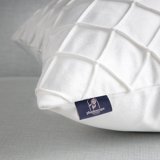 Phantoscope Velvet Series 18" x 18" Modern White Plaid Decorative ...