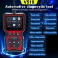 OBD2 Scanner Diagnostic Tool, Code Reader OBD II Scanner with Reset & Live Data, Professional ...