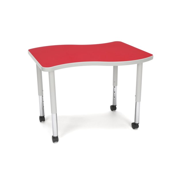 OFM Adapt Series Small Wave Student Table - 20-28" Height Adjustable ...