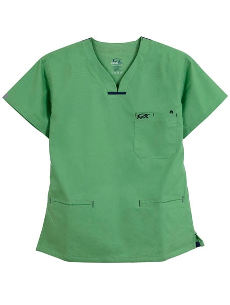 Iguana Med Med Flex II 3-Pocket Sporty Top Scrub Top - Walmart.com