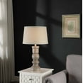 Better Homes & Gardens 18.75in Table Lamp Base, Weathered Gray, Wood ...