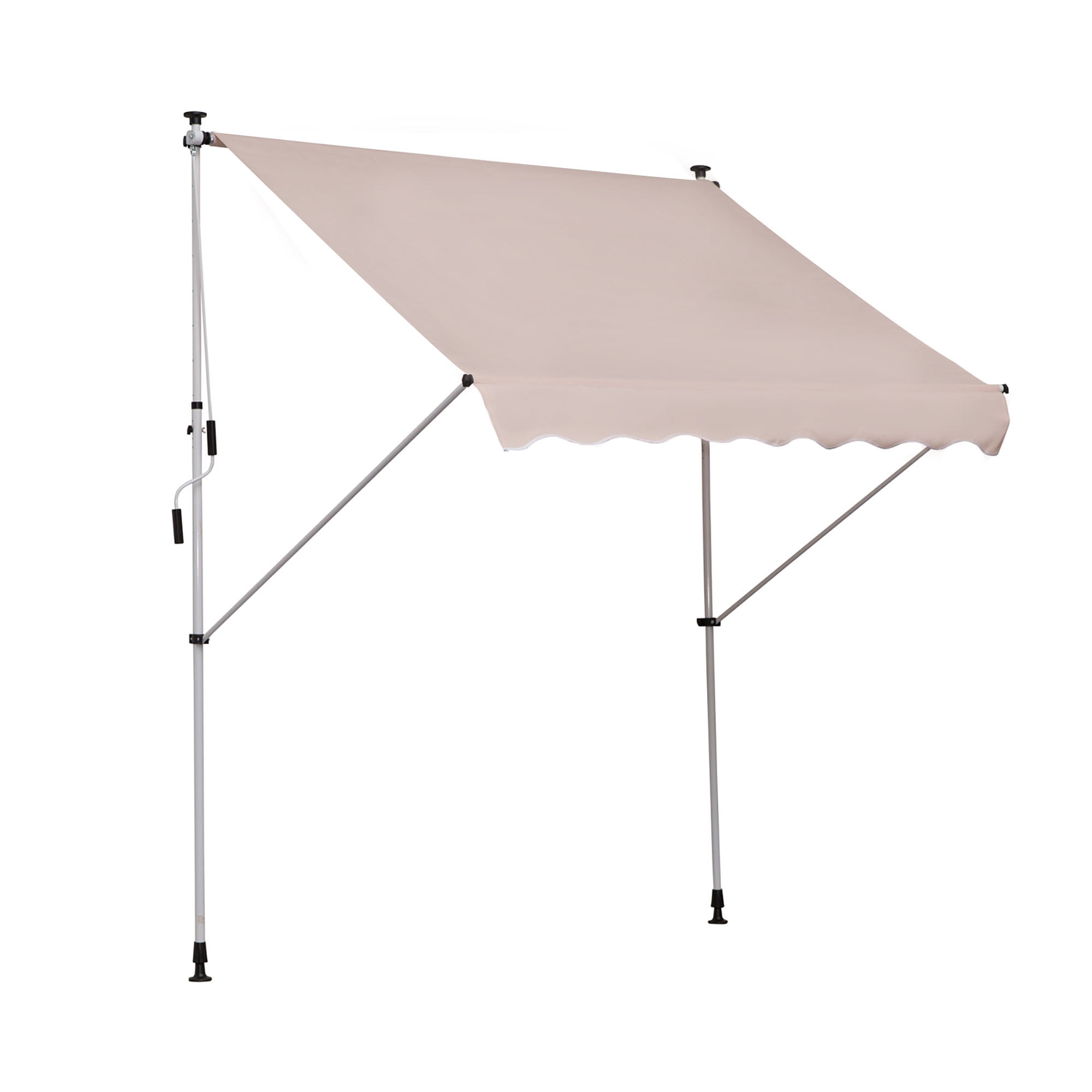 Click here for Outsunny 6.6x5 Manual Retractable Patio Awning Win... prices