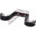 Aluminum Alloy Ceiling Mounted Curtain Brackets - 2Pcs, Black - Walmart.com
