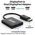 DisplayPort to Dual DisplayPort 8K MST Adapter - Walmart.com