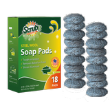 Glisten Cooktop & Kitchen Cleaning Pads, 8 Large/16 Small Pads Per Box ...