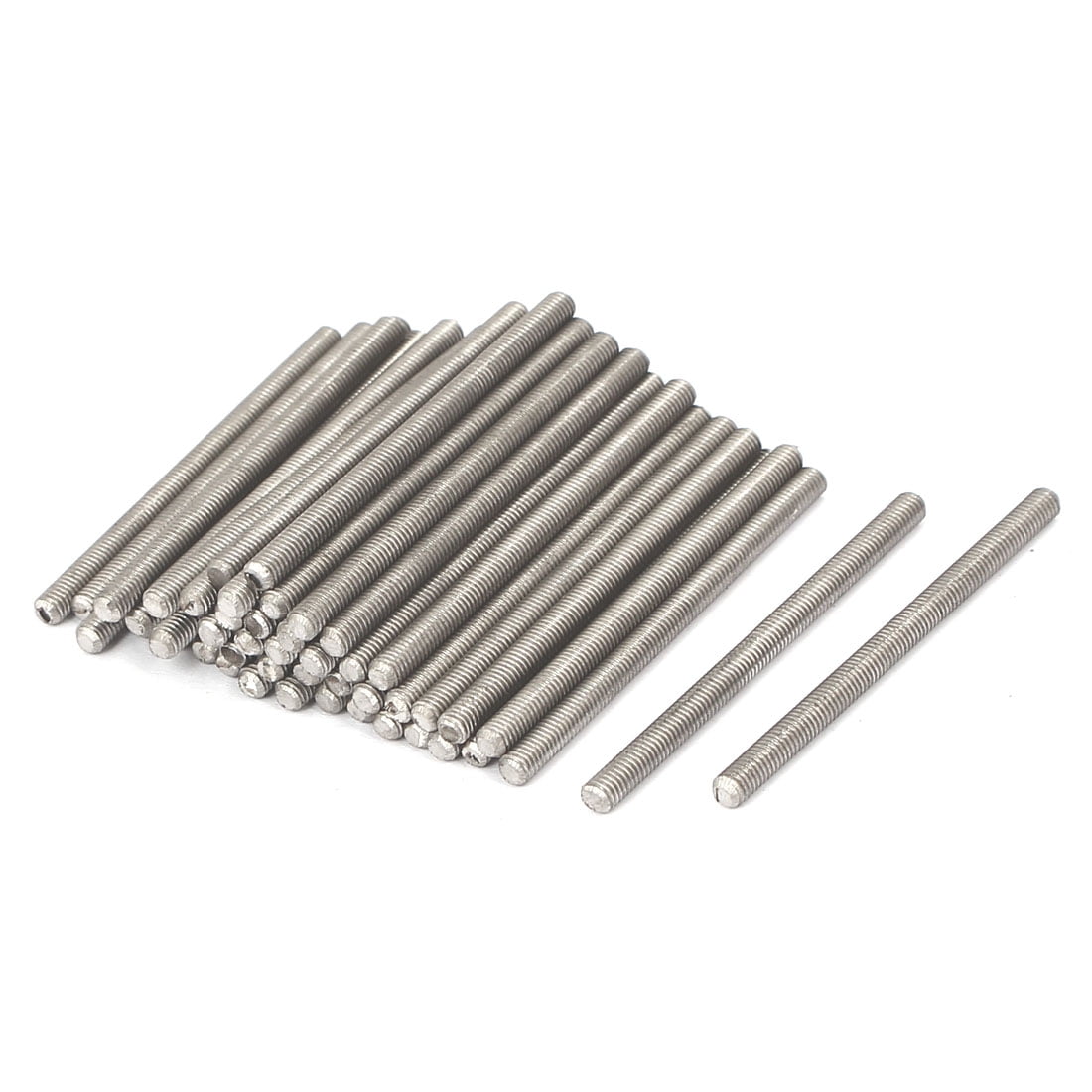 M3 x 45mm 0.5mm Pitch 304 Stainless Steel Fully Threaded Rods Fasteners ...