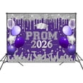 Silver 2026 Graduation Backdrop Class of 2026 Congratulate Graduate ...