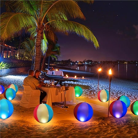 Outdoor Waterproof Floating Pool Light Inflatable Color Brightness ...