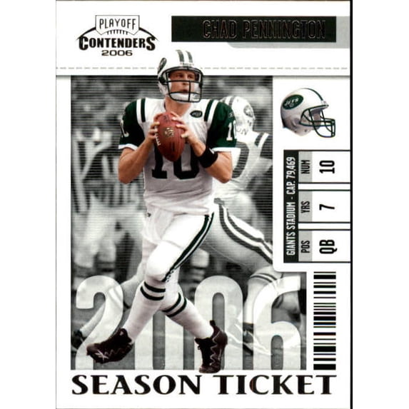 2006 Playoff Contenders #67 Chad Pennington NFL Football Trading Card ...