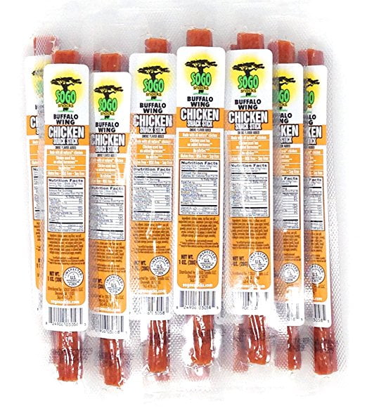 Buffalo Wing All Natural Chicken Stick: No Added Nitrates. Gluten, Soy ...