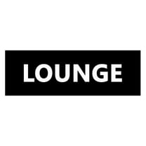 Basic Lounge Sign (Black) - Large - Walmart.com