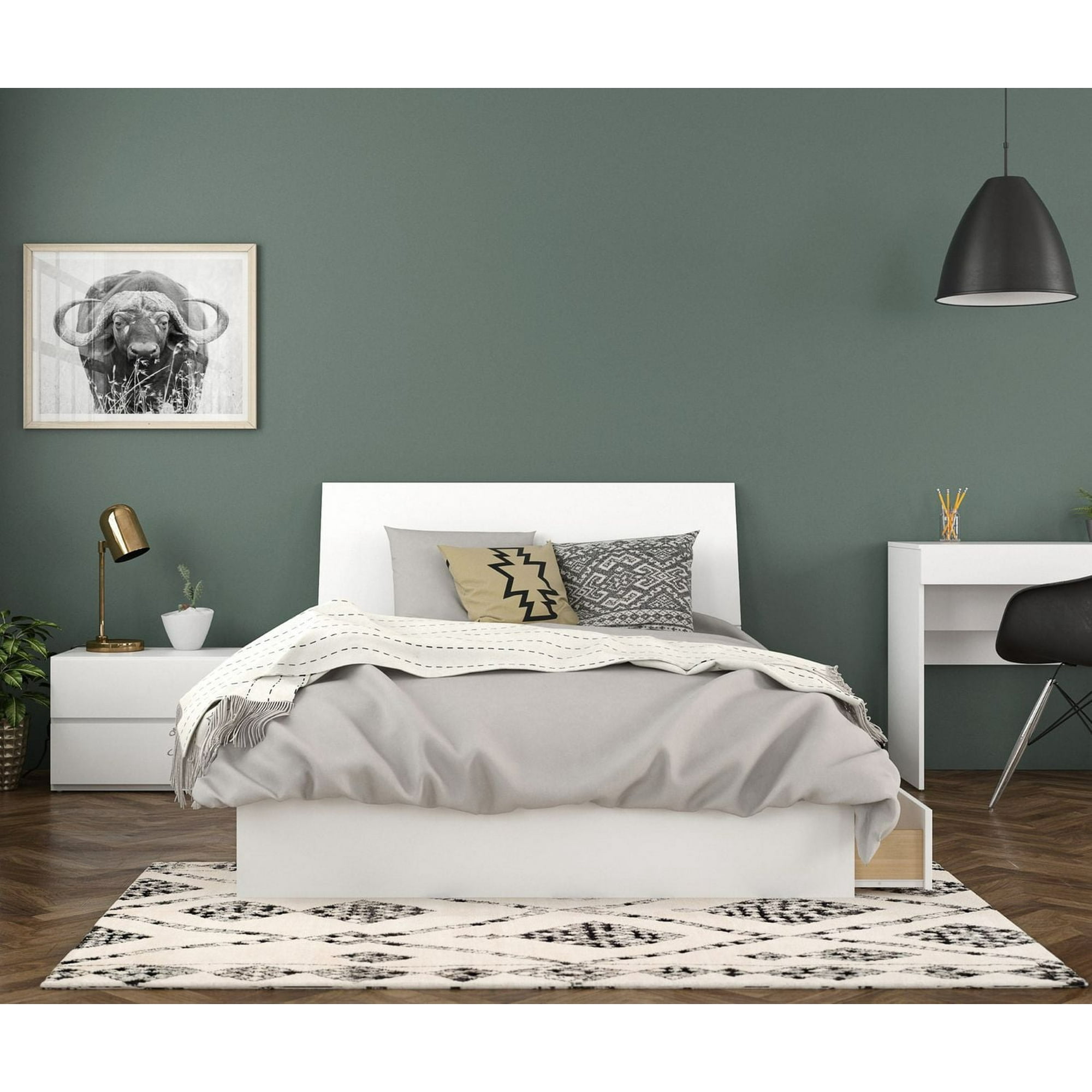 Click here for Nexera Malaga 3 Piece Bedroom Set  White Full prices