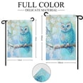 Blue Owl Garden Flag 28x40 Inch Vintage Branch Double Sided Small ...
