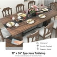 71 inch Large Rectangular Dining Table for 6-8 People, Dining Table ...