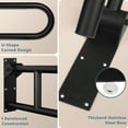 23.6 INCH Stainless Toilet Safety Rails, Matte Black Handicap Grab Bars ...
