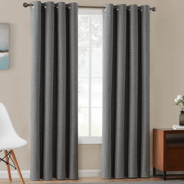 Total Blackout Window Panel Pair of 52 x 84 Gray - Walmart.com