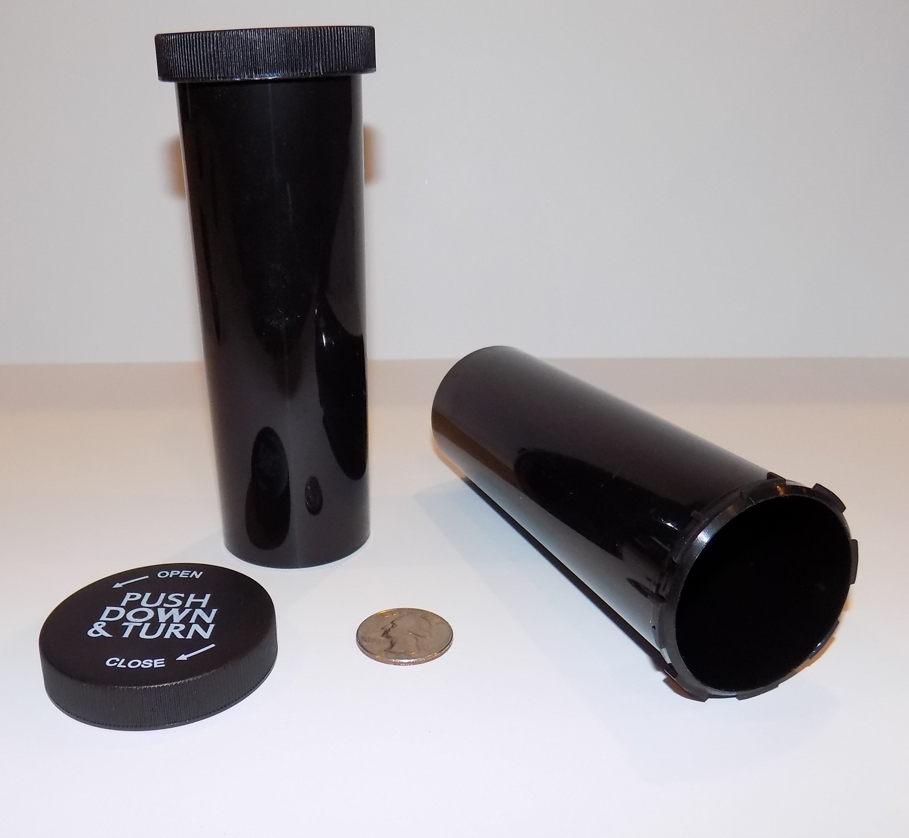 60 Dram Solid Black Medicine Vial 10 Pack - Walmart.com