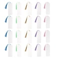 DEEPCRAFF 20 Sets Clear Acrylic Bookmark Blanks with Colorful Tassels ...