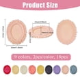 18pcs 9 colors Resin Cabochons Settings Oval Mixed Color Tray: 25x18mm ...