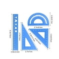 Fufafayo under $5 Drawing Ruler, Aluminum Alloy Ruler Set, Student ...