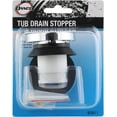 DANCO Universal Touch-Toe Push Button Tub Stopper, Chrome, 2 inch x 2-1 ...