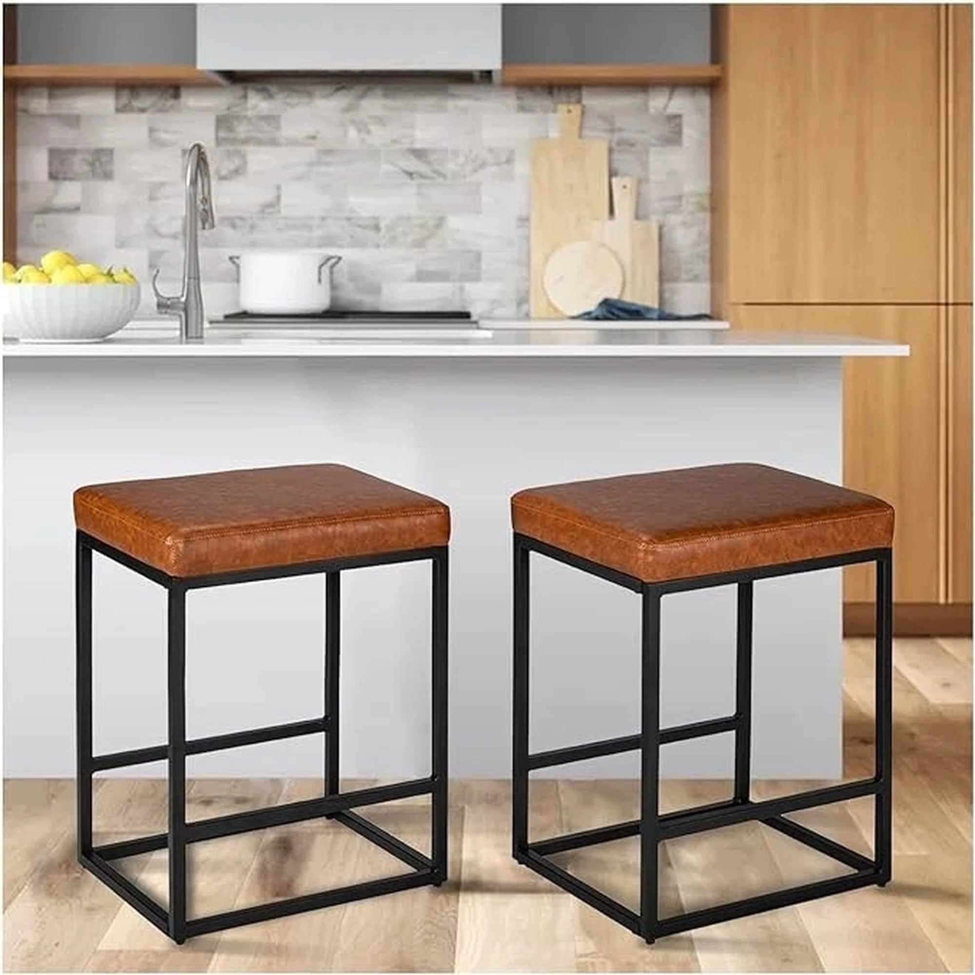 Click here for Intexca 2pcs Square Bar Stool Set  24 Counter Heig... prices
