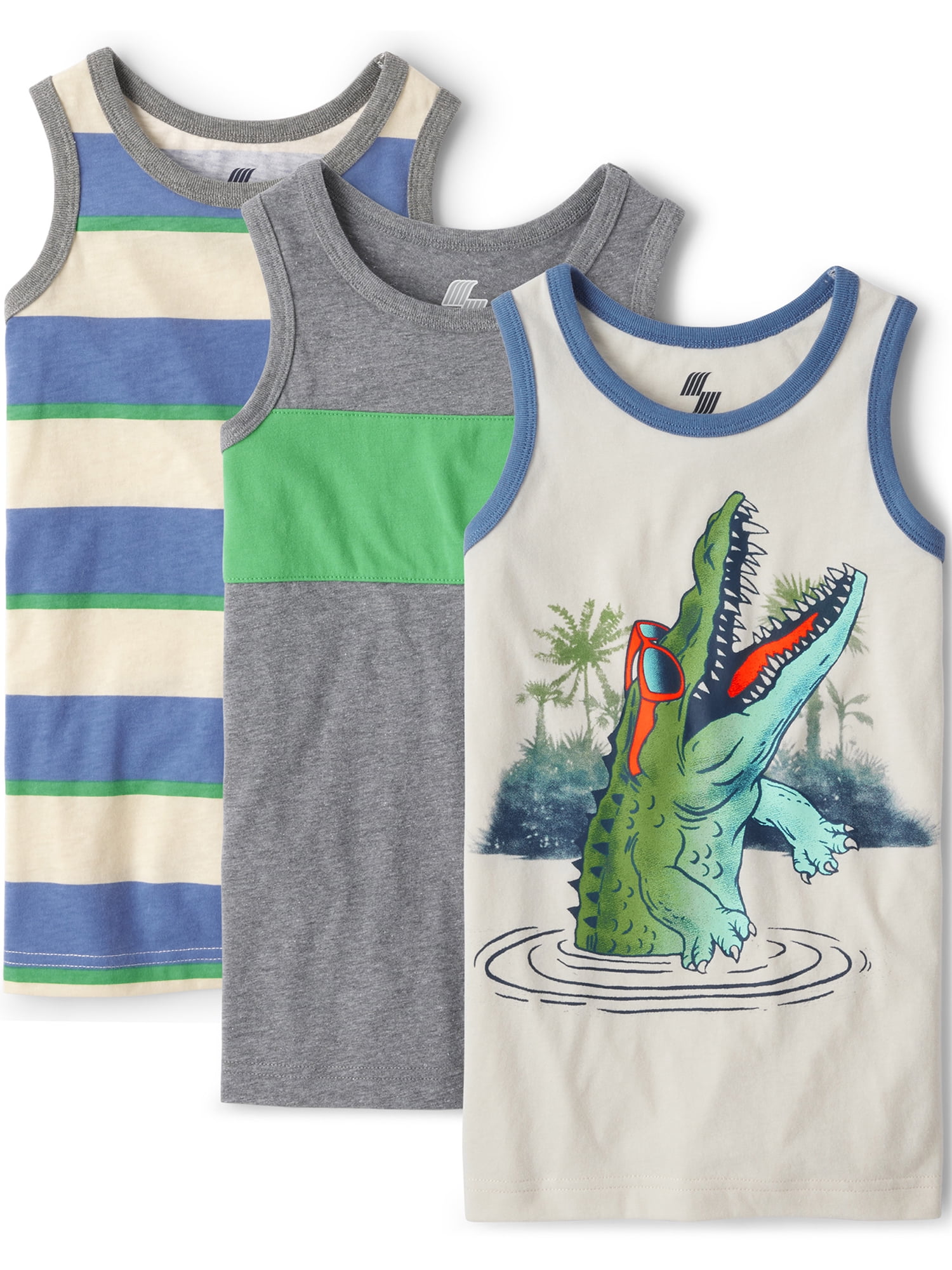 The Children's Place Boys Graphic Tank Tops, 3-Pack, Sizes XS-XXL ...