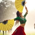 XIBUFE 2026 New Ground Fan,Large Holographic Folding Hand Fan,Clap Fans ...