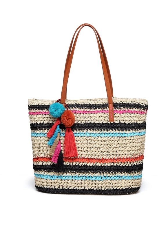 Straw Beach Bags & Totes