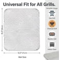 10 Pack Disposable Grill Topper, 15.3x12.2" Non-Stick Aluminum BBQ ...