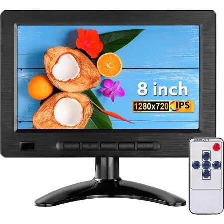 siyogweesiyogwee Small Monitor 8 inch Mini HDMI VGA Display Screen ...