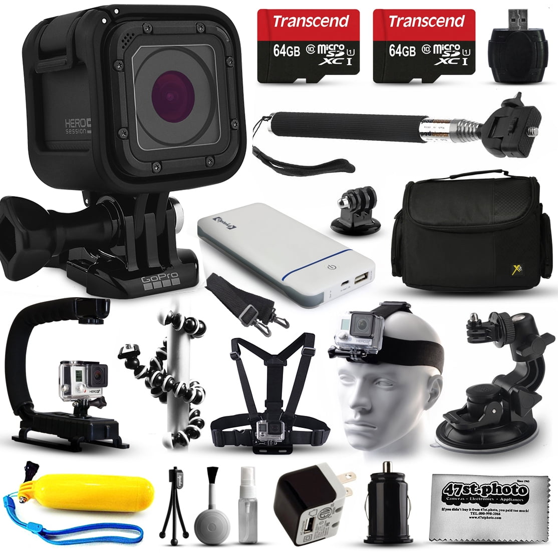 GoPro HERO5 Session HD Action Camera (CHDHS-501) + Ultimate 20 Piece ...