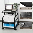 Natwind Large Printer Stand, Adjustable Storage, 3 Tier Rolling Cart ...