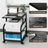 Natwind Large Printer Stand, Adjustable Storage, 3 Tier Rolling Cart ...