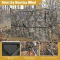 2-Panel Pop Up See-Through Hunting Blind Portable Camouflage Ground ...