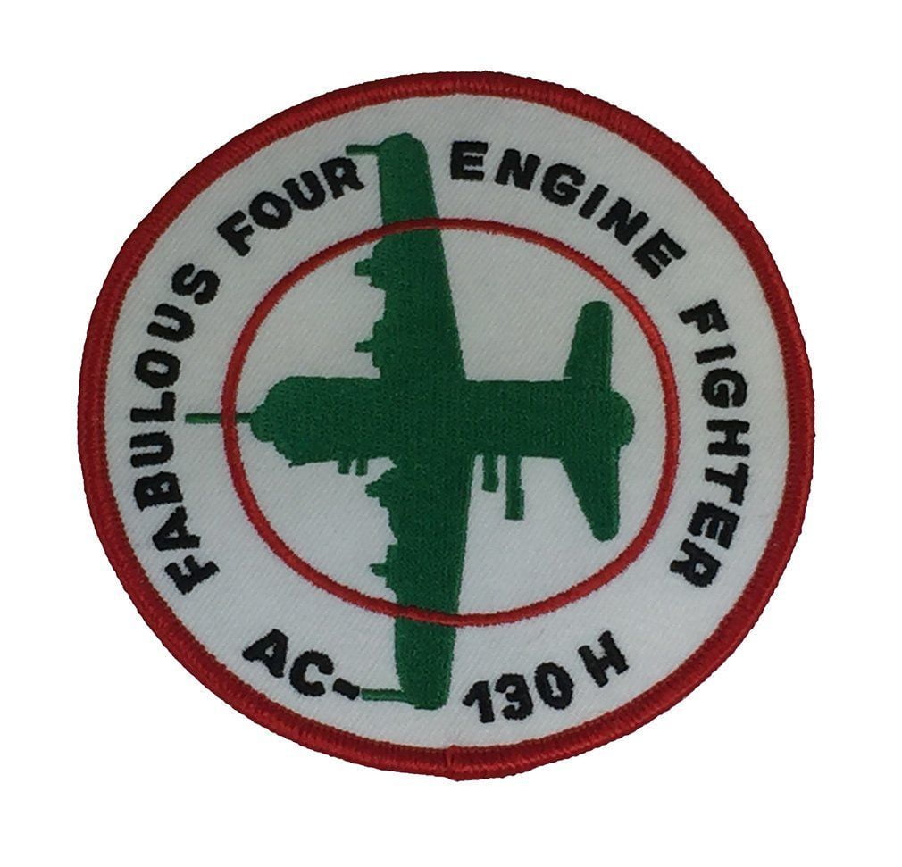 FABULOUS FOUR ENGINE FIGHTER AC-130H PATCH HERCULES LOCKHEED MILITARY ...