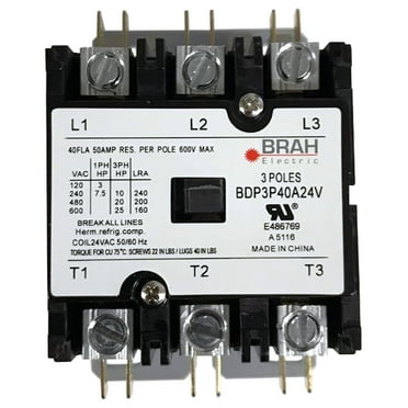 Definite Purpose Control Contactor 40A 110/120V - Walmart.com