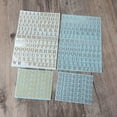 2 Sheets Glitter Alphabet Letter Stickers Glitter Adhesive Digital ...