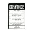 Management Employees Company Policies Sign Funny Work Break Room Office ...