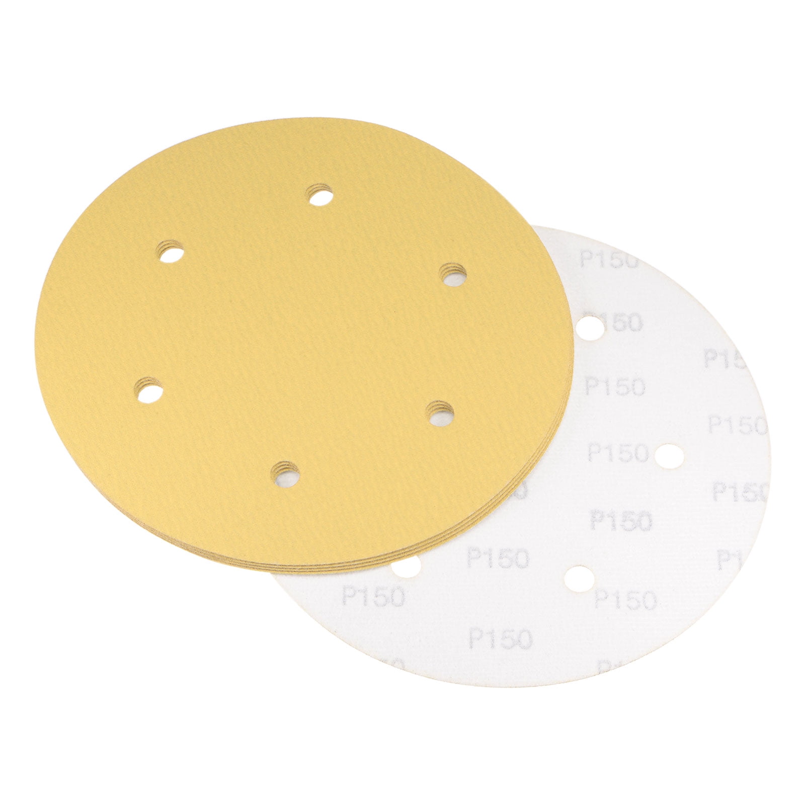9-Inch Sanding Discs 150 Grits 6-Hole Aluminum Oxide Abrasive Hook and ...