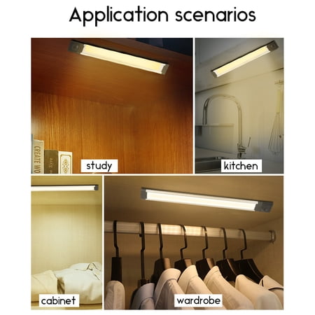 USB 5V 36LED Dimmable Cabinet Light Long Panel Hand Wave Activated ...