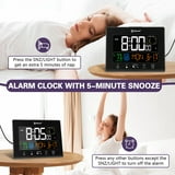 Geevon Digital Atomic Alarm Clocks for Bedrooms with Battery Backup, HD ...