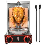 Propane Shawarma Grill Machine, 2 Burner Vertical Broiler, Gas ...