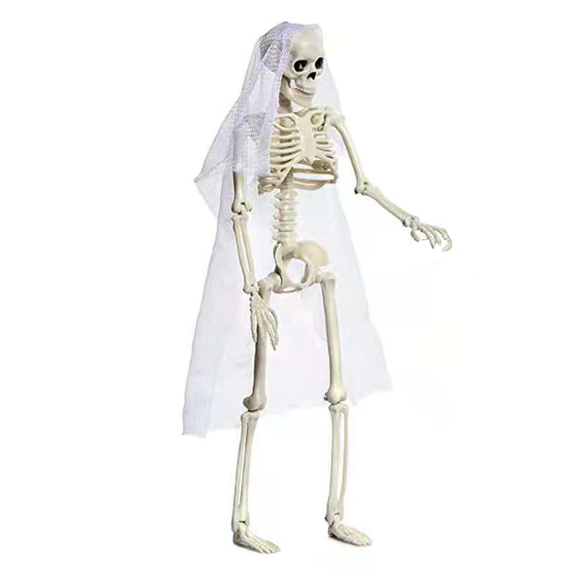 Home & Living Ornaments Halloween Bride Skull Creepy Haunted Skeleton ...
