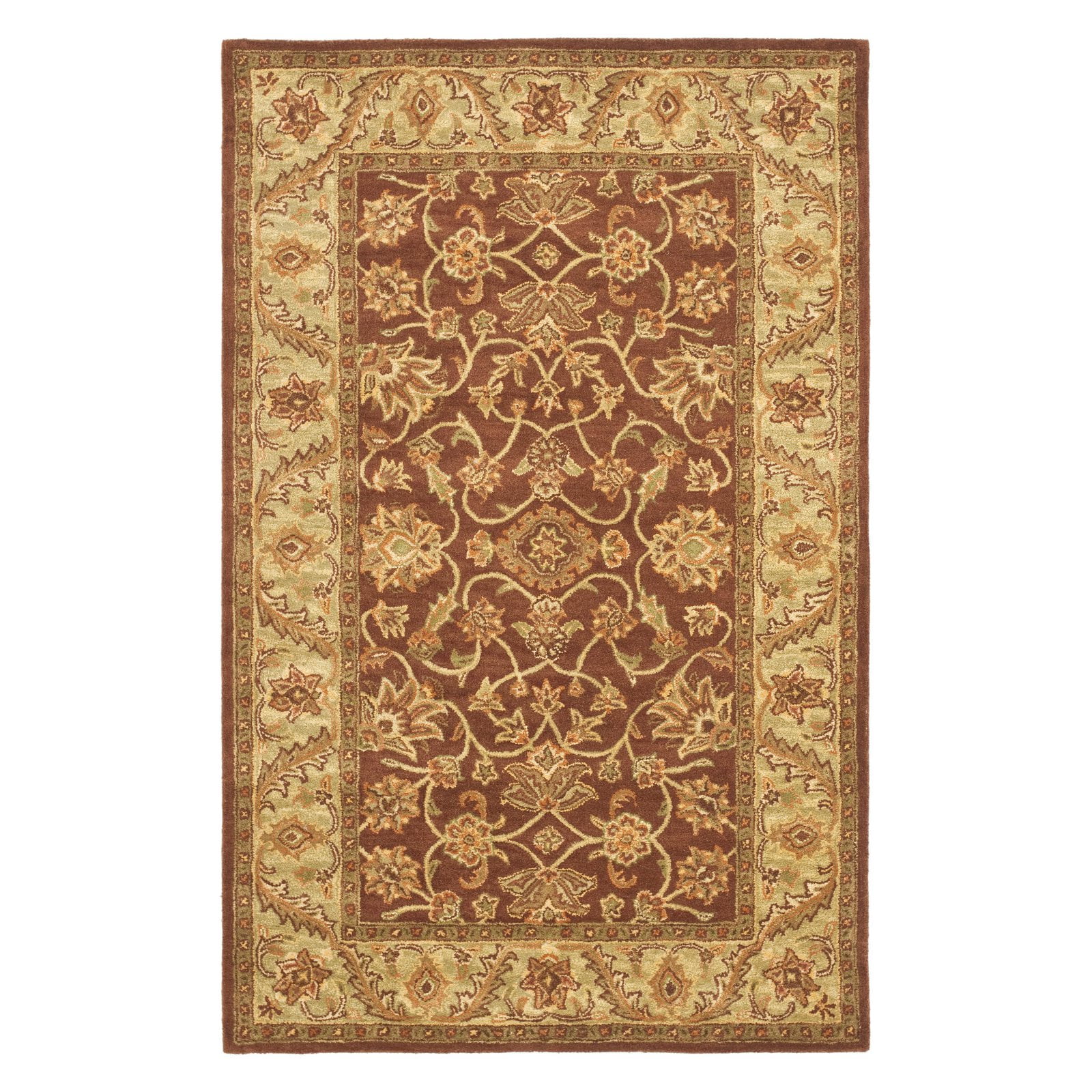 SAFAVIEH Golden Jaipur GJ250E Handmade Rust / Green Rug - Walmart.com
