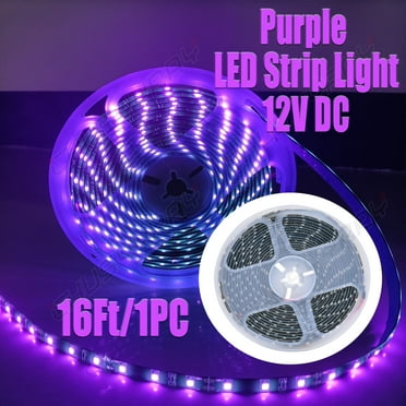 ALITOVE 16.4ft Red COB LED Strip Lights 12V 1600LEDs Dimmable LED ...