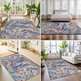 Area Rug 48×72in, Abstract Blue Pink Marble Stone Floor Carpet Living ...