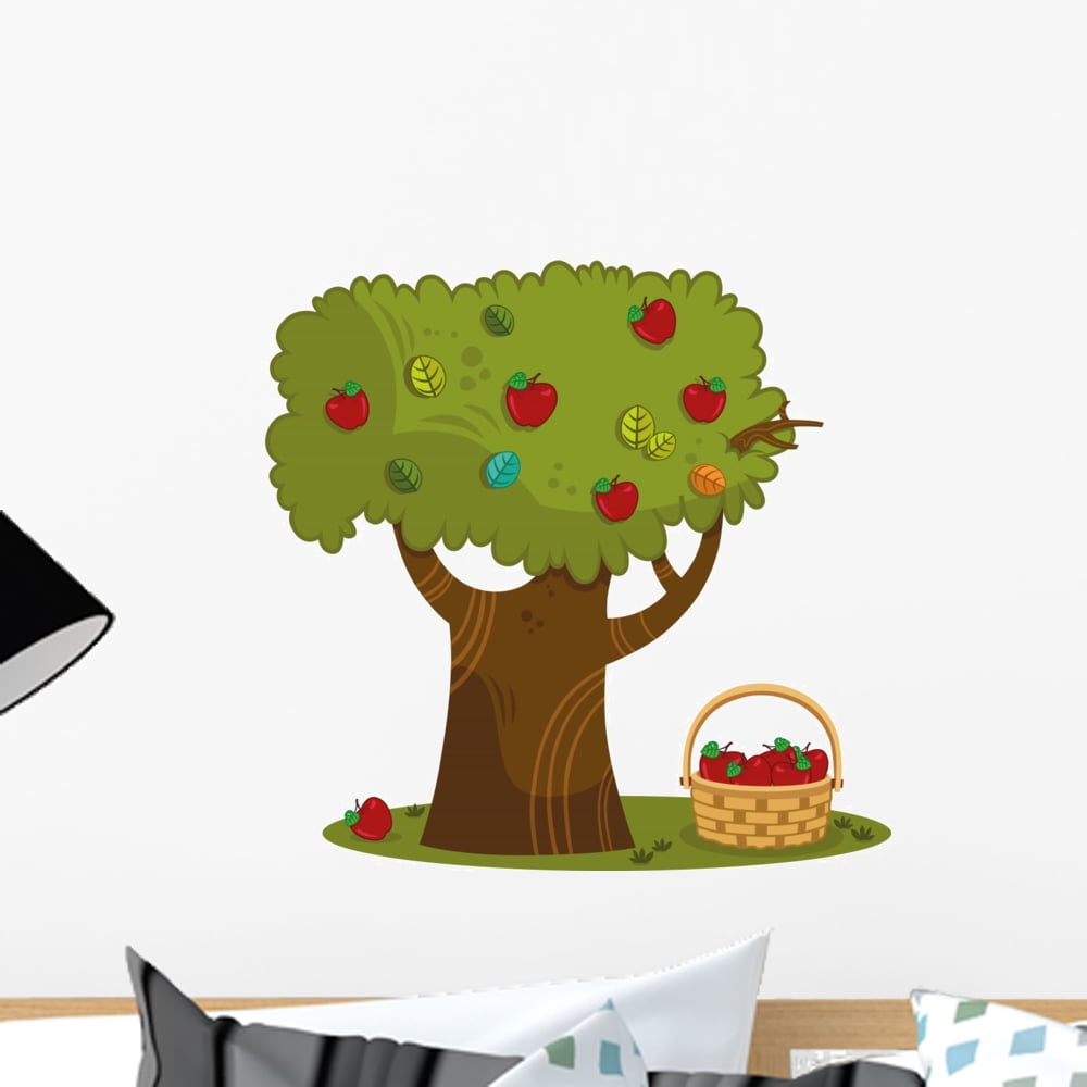 Apple Tree Wall Decal Sticker Set Wallmonkeys Individual Peel and Stick ...