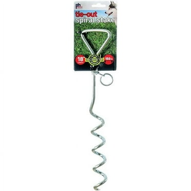 Westminster Pet Products Corkscrew Tie Out Stake Dog Leash Securer, 15 ...