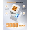 Wireless Ankle Heating Pad, equipped with 5000mAh battery, 3-level ...